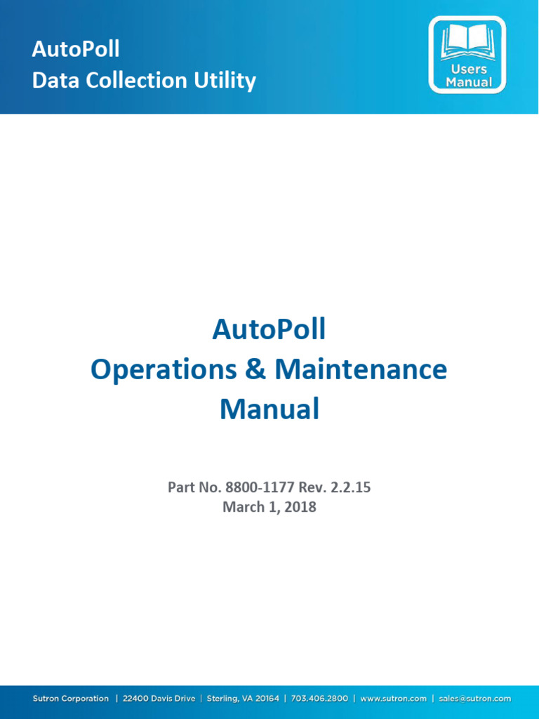 AutoPoll Operations Manual 2.2.15 | PDF | Port (Computer Networking ...