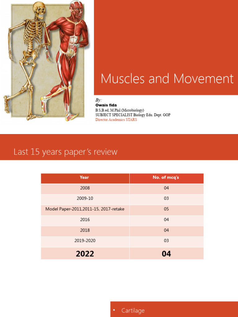 Muscles and Movement-2023 Regular | PDF | Muscle Contraction | Skeletal ...
