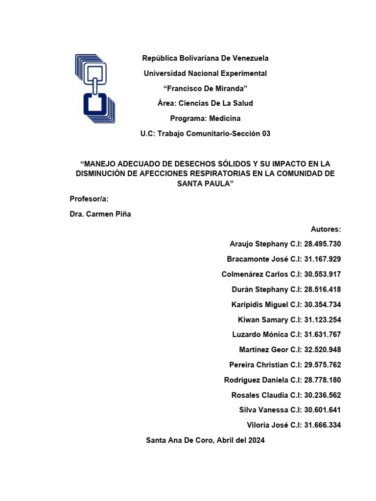 Asma 2 | PDF | Residuos | Asma