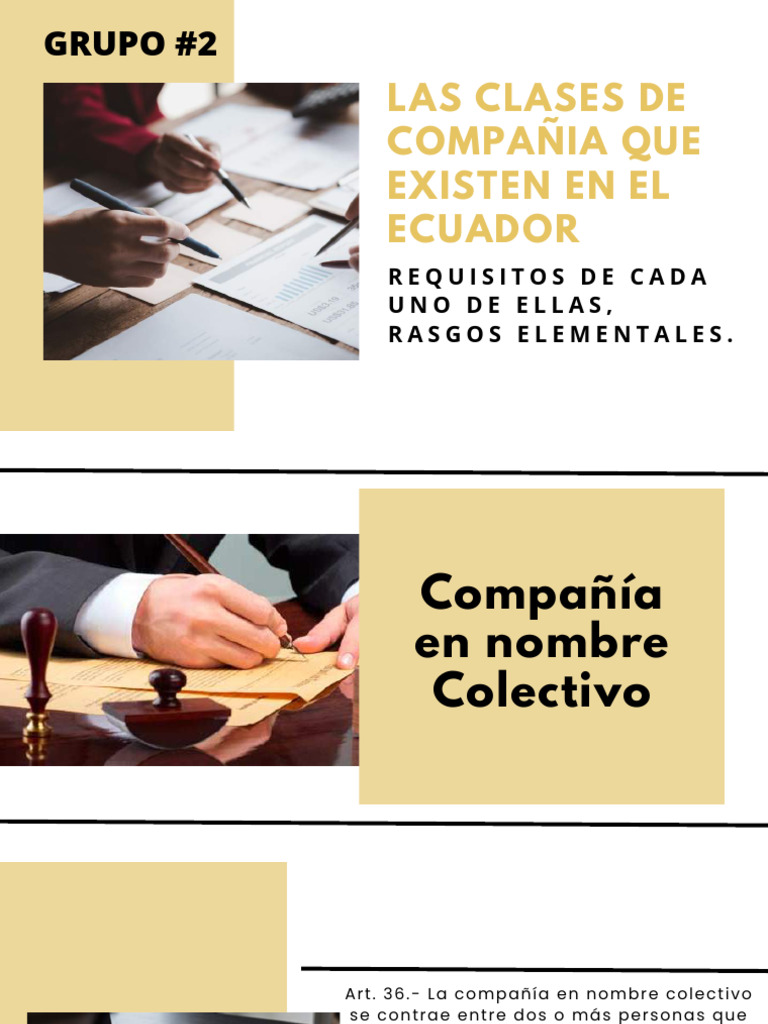 Clases de Compañías en Ecuador: Requisitos y Características | PDF ...