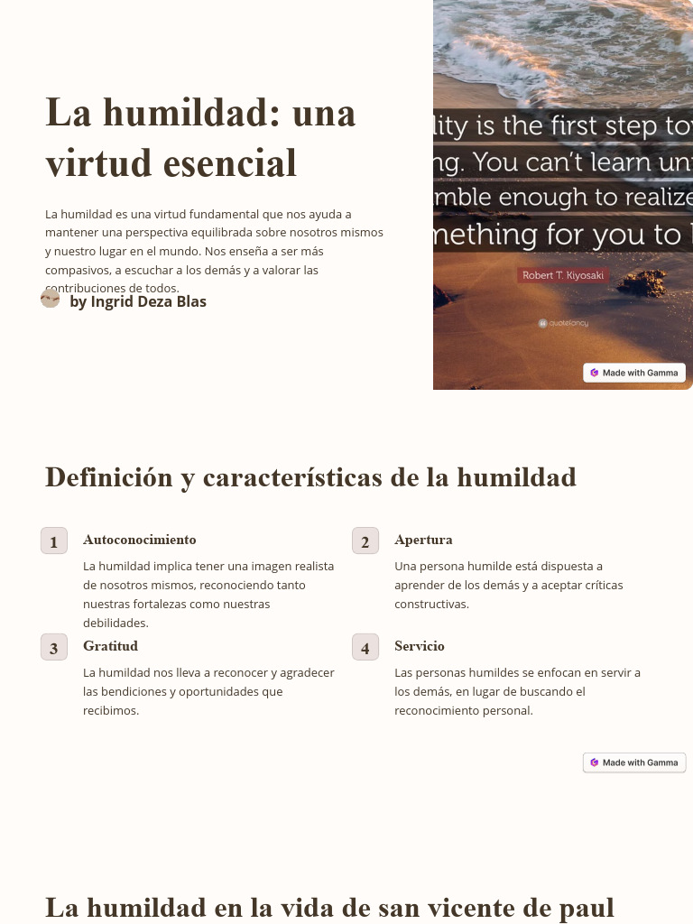 La Humildad Una Virtud Esencial 2 | PDF | Compasión | Conceptos ...