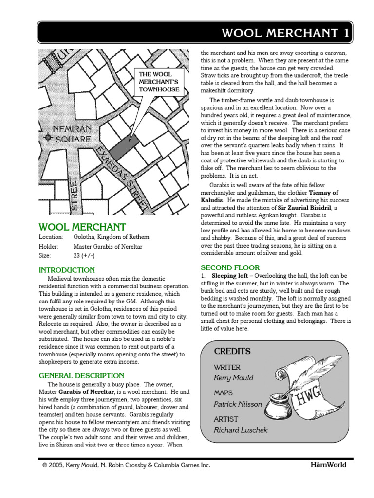 Wool Merchant | PDF | Bed | Weaving