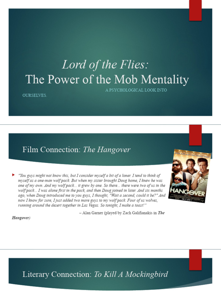 Lord of The Flies Group Behavior and Mob Mentality | PDF | To Kill A ...