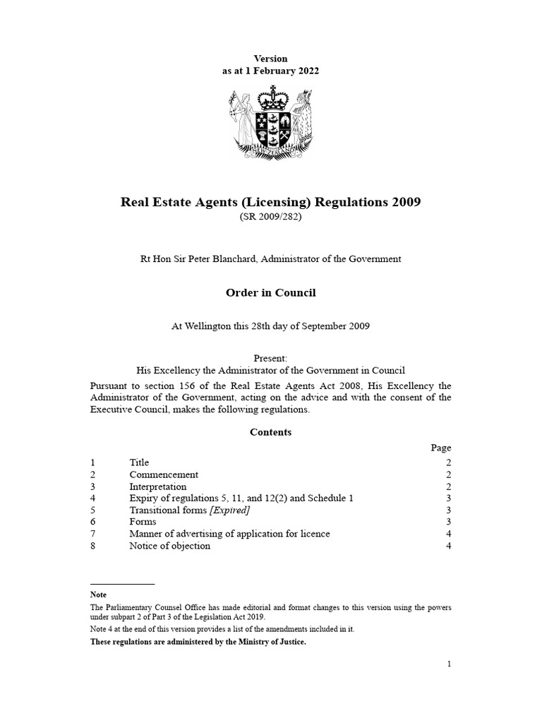 Real Estate Agents Licensing Regulations | PDF | License | Identity ...