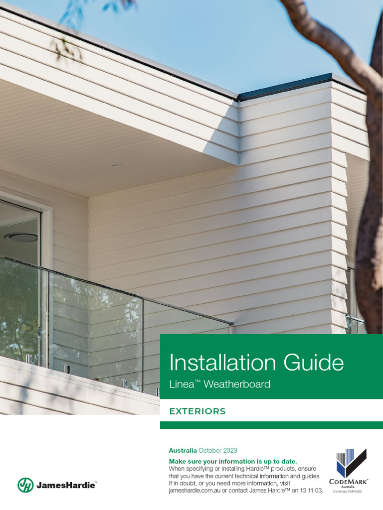 Linea Weatherboard Installation Guide | PDF | Screw | Wall