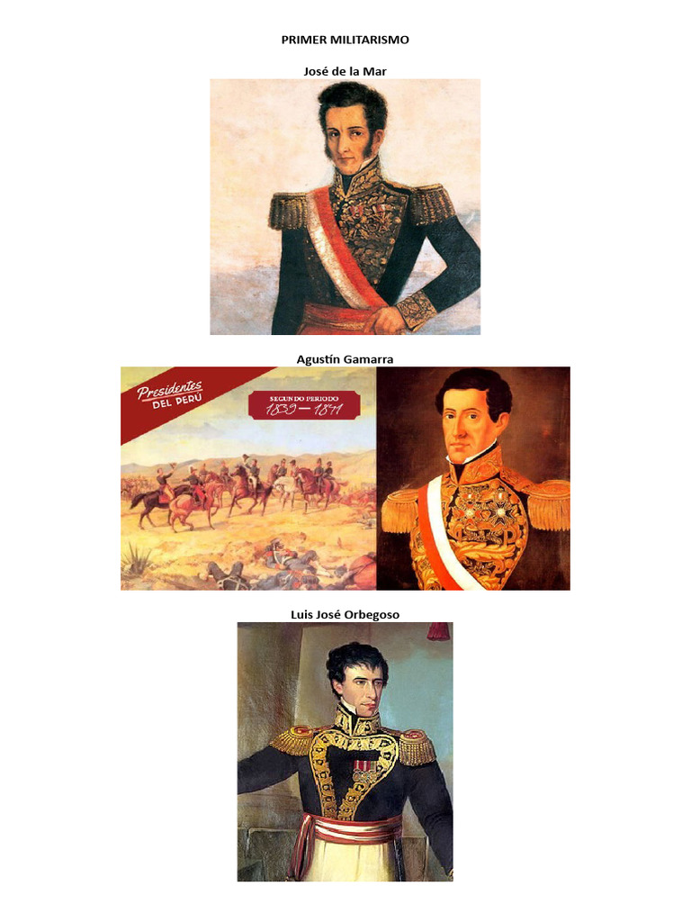 Primer Militarismo | PDF | Comunidad andina | Perú
