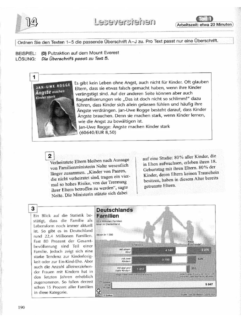 B1 lesen telc model 14 | PDF