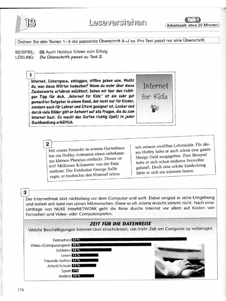 B1 lesen telc model 13 | PDF