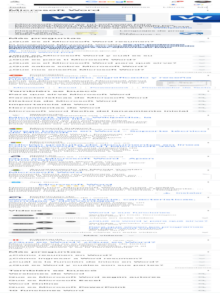Que Es Microsoft Word - Buscar Con Google | PDF | Microsoft Word | Microsoft