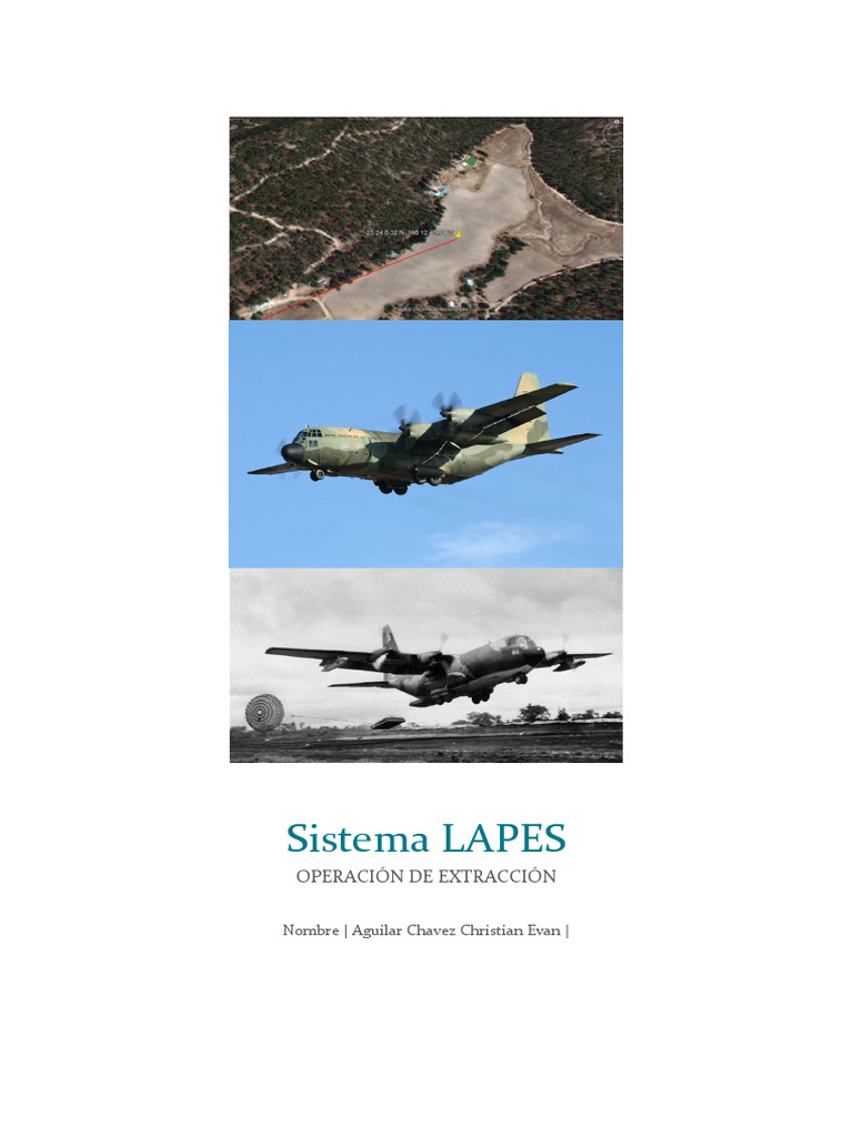 Extracción de Carga con LAPES en C-130H | PDF | Aceleración | Paracaídas