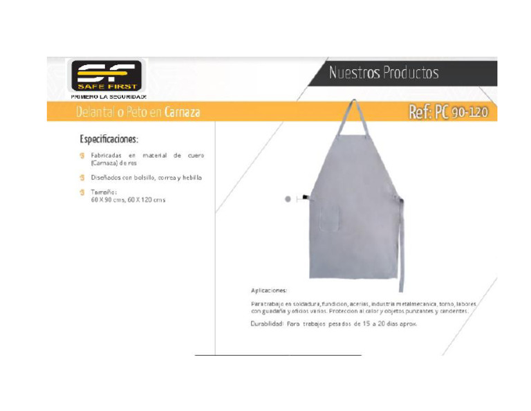 Ficha Tecnica Peto en Carnaza | PDF