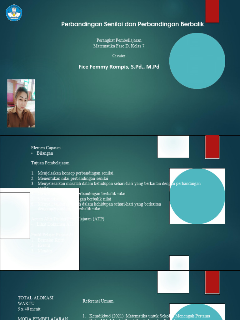 Perbandingan Senilai Dan Berbalik Nilai | PDF | Sains & Matematika