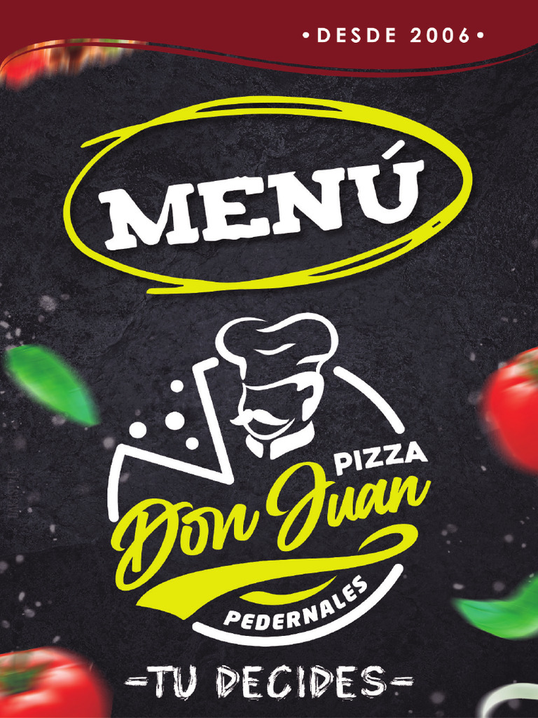 MENÚ Pizza Don Juan | PDF