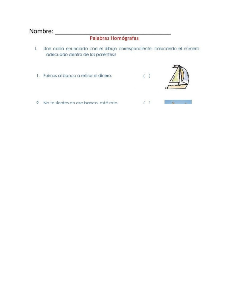 Práctica Homóg. y Homóf. | PDF