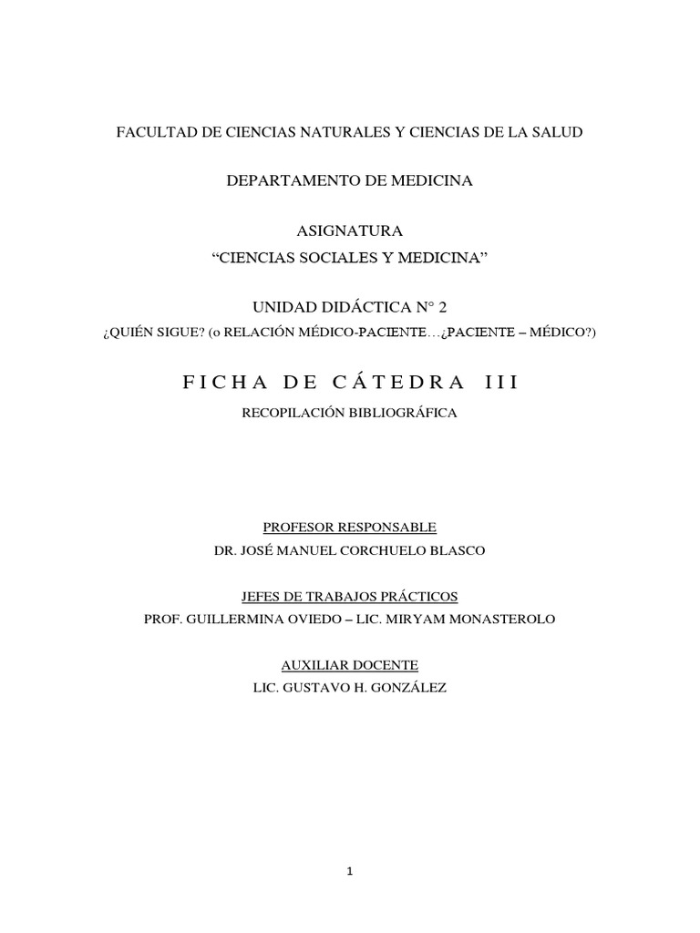 Ficha de Catedra Iii - U2 - Recopilación Bibliográfica | PDF ...