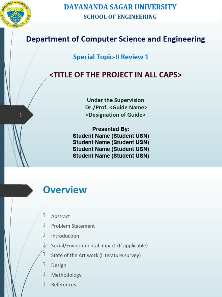 Special topic-II Review 1 PPT-Template | PDF | Data | Information Technology