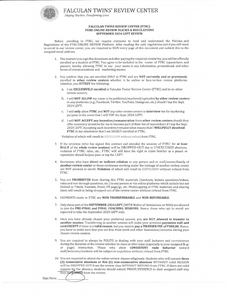 FTRC 2024 | PDF