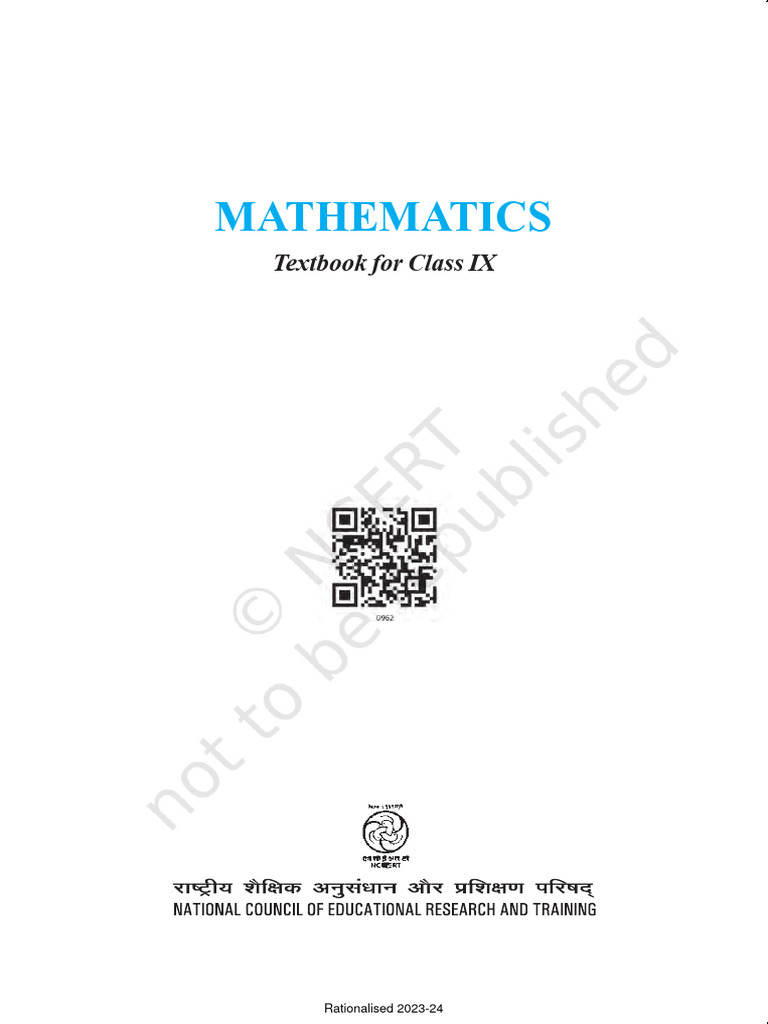 Mathematics Textbook (NCERT) | PDF | Numbers | Rational Number