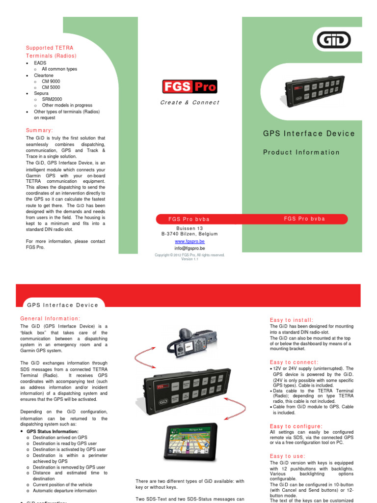 Brochure 3 GiD - Brochure - en - V1.1 | PDF | Global Positioning System ...