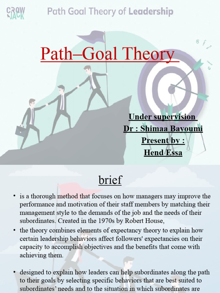 Path Goal Theory | PDF | Leadership | Motivational