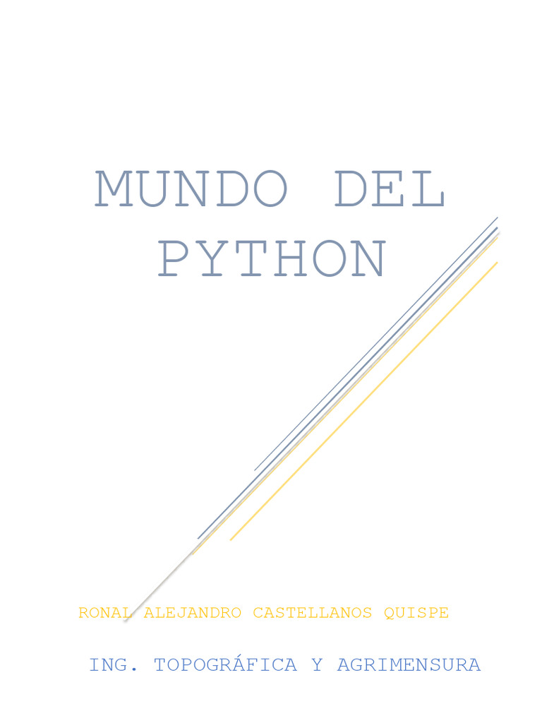 Mundo Del Python | PDF | Lenguaje de programación | Python (lenguaje de ...