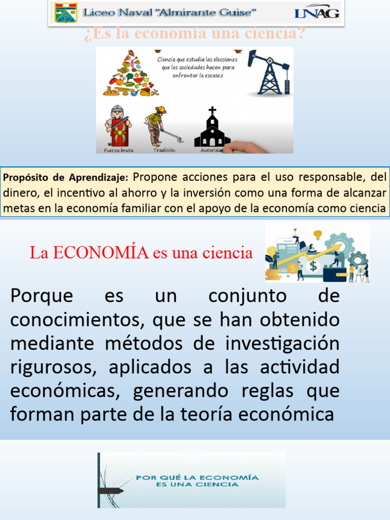 1 PPT6 - La Economia Como Ciencia | PDF | Ciencias económicas | Sistema ...