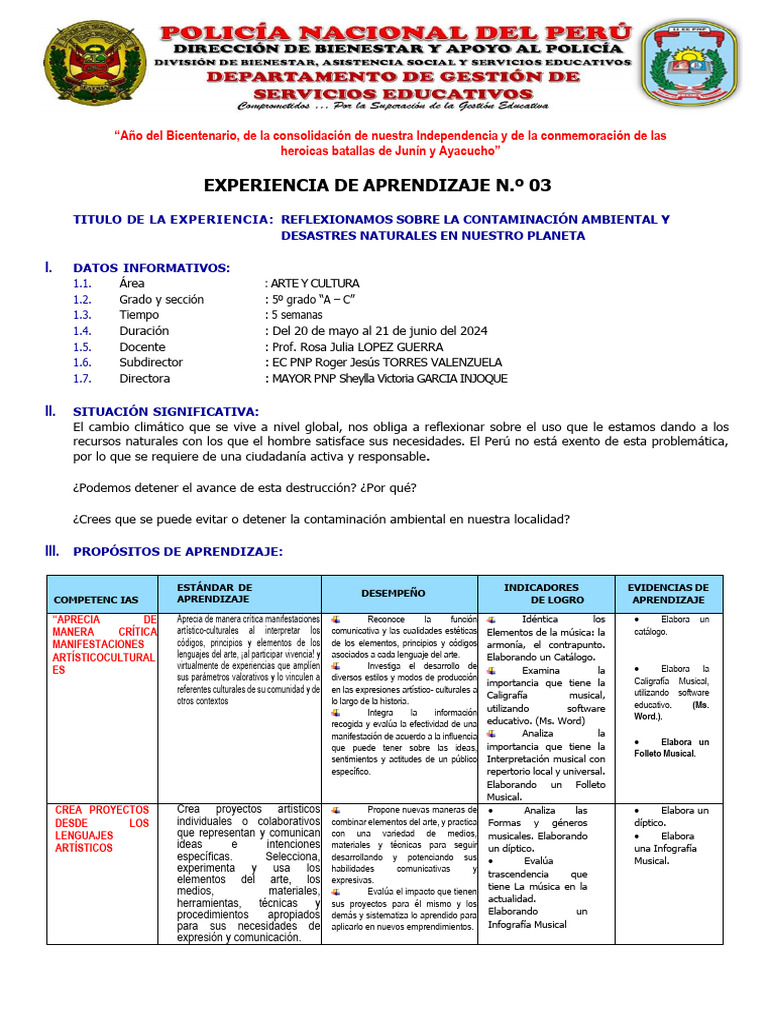 UNIDAD DE APRENDIZAJE 5to GRADO | PDF | Evaluación | Aprendizaje UNIDAD DE APRENDIZAJE 5to GRADO | PDF | Evaluación | Aprendizaje