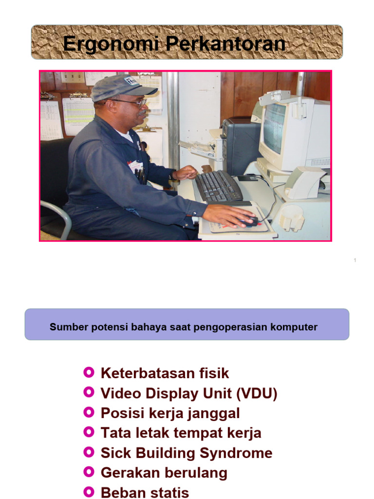 Ergonomi Perkantoran | PDF