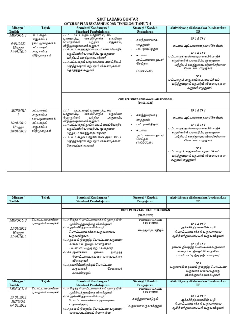 CATCH UP RBT THN4 | PDF