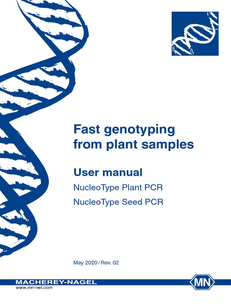 Instruction NucleoType Plant Seed PCR | PDF | Polymerase Chain Reaction ...