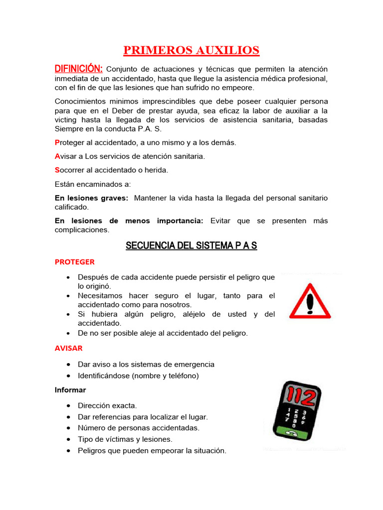 Primeros Auxilios | PDF | Primeros auxilios | Hospital