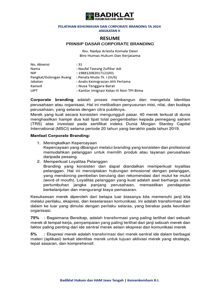 Strategi Corporate Branding Efektif | PDF