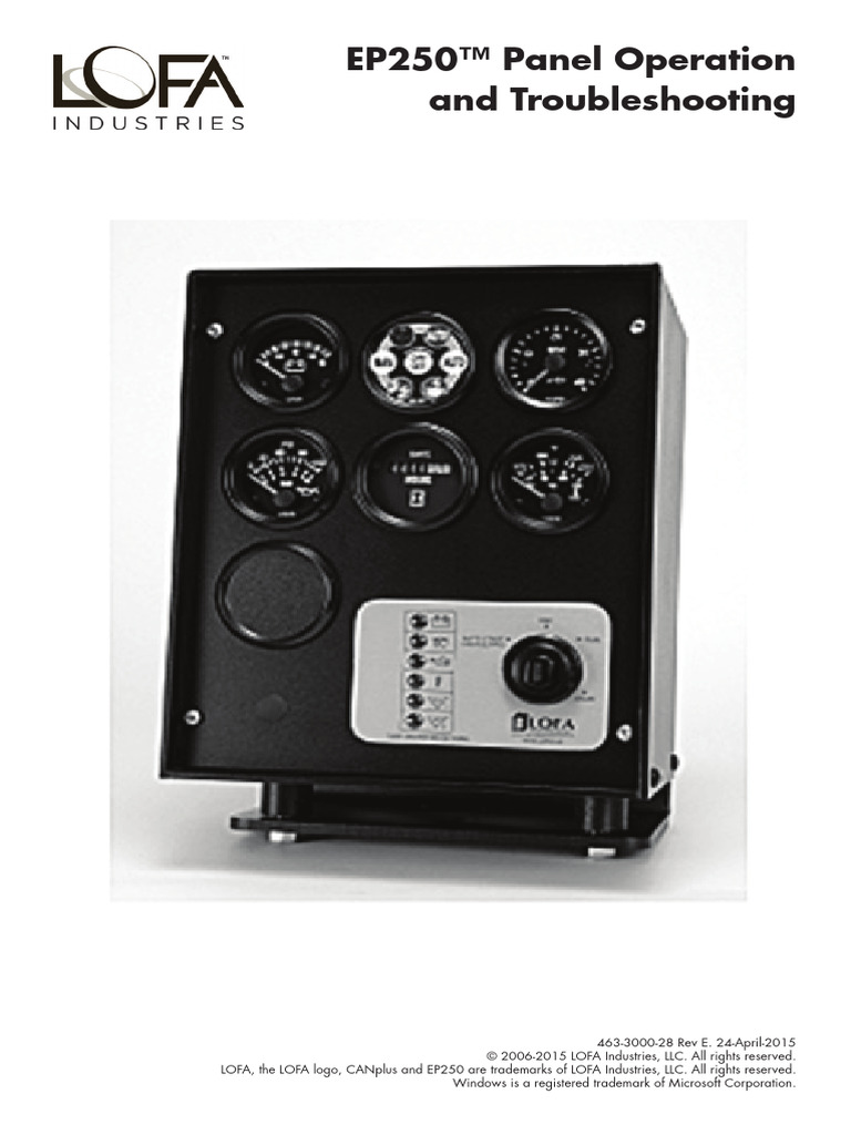 LOFA EP250 UserManual April2015 | PDF | Relay | Switch