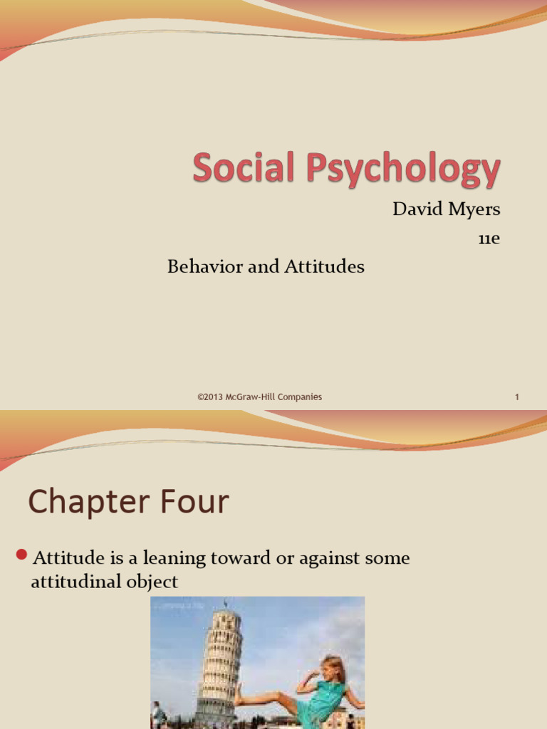 Chapter 4 Power Point | PDF | Attitude (Psychology) | Cognitive Psychology