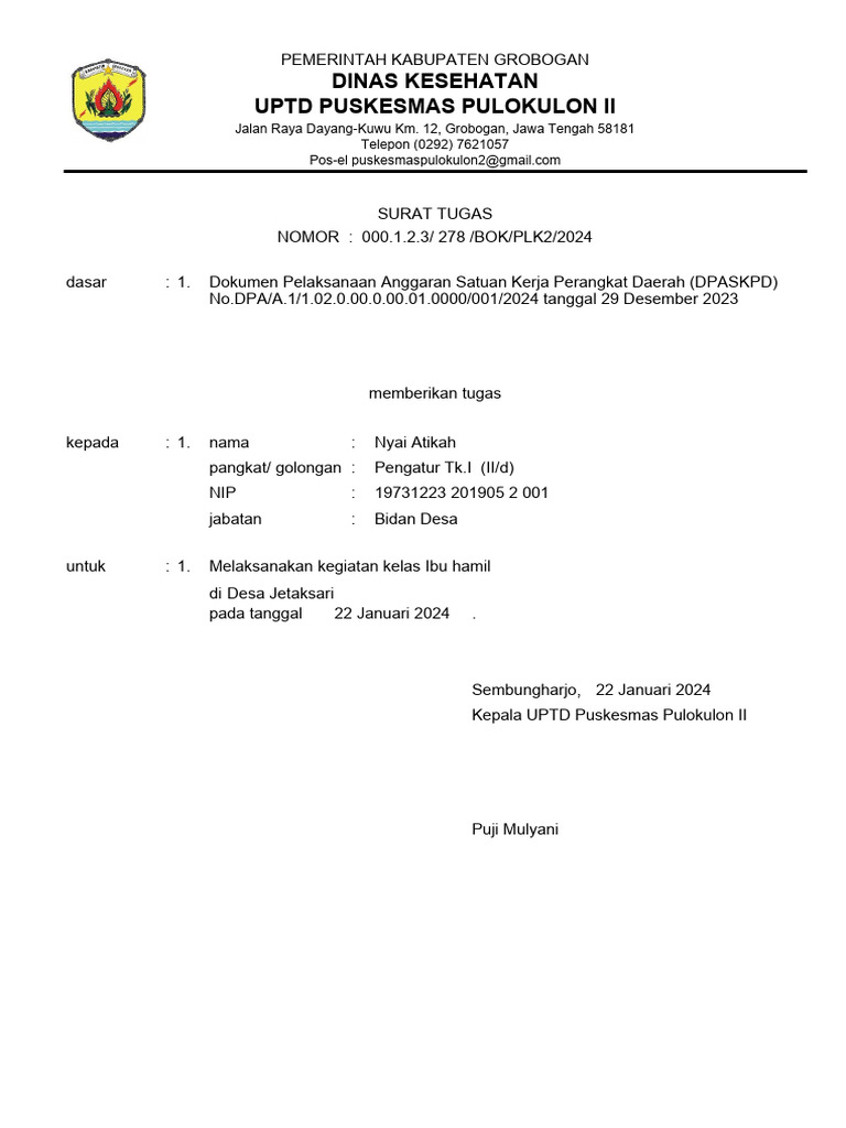 SPJ bOK 2024 JANUARI 22 | PDF