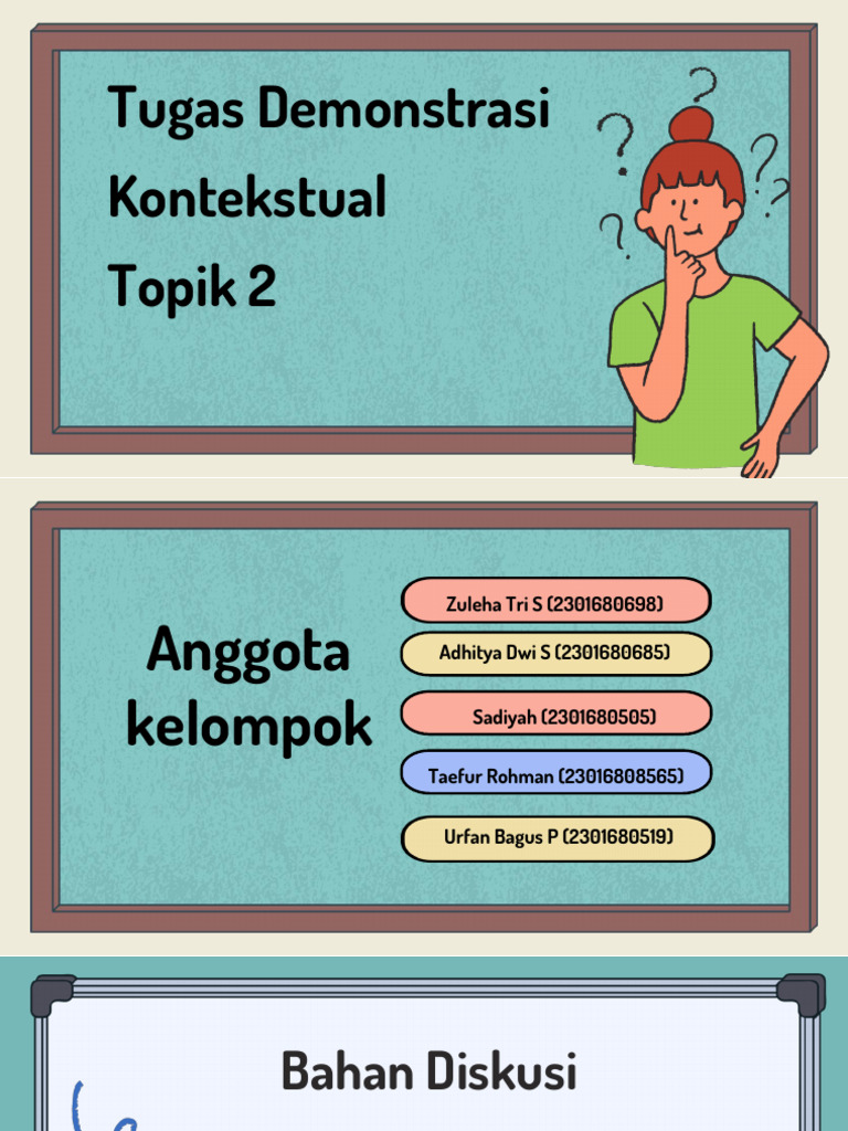 Demonstrasi Kontekstual - Topik 2 - PSE - Kelompok 1 | PDF | Karier & Perkembangan