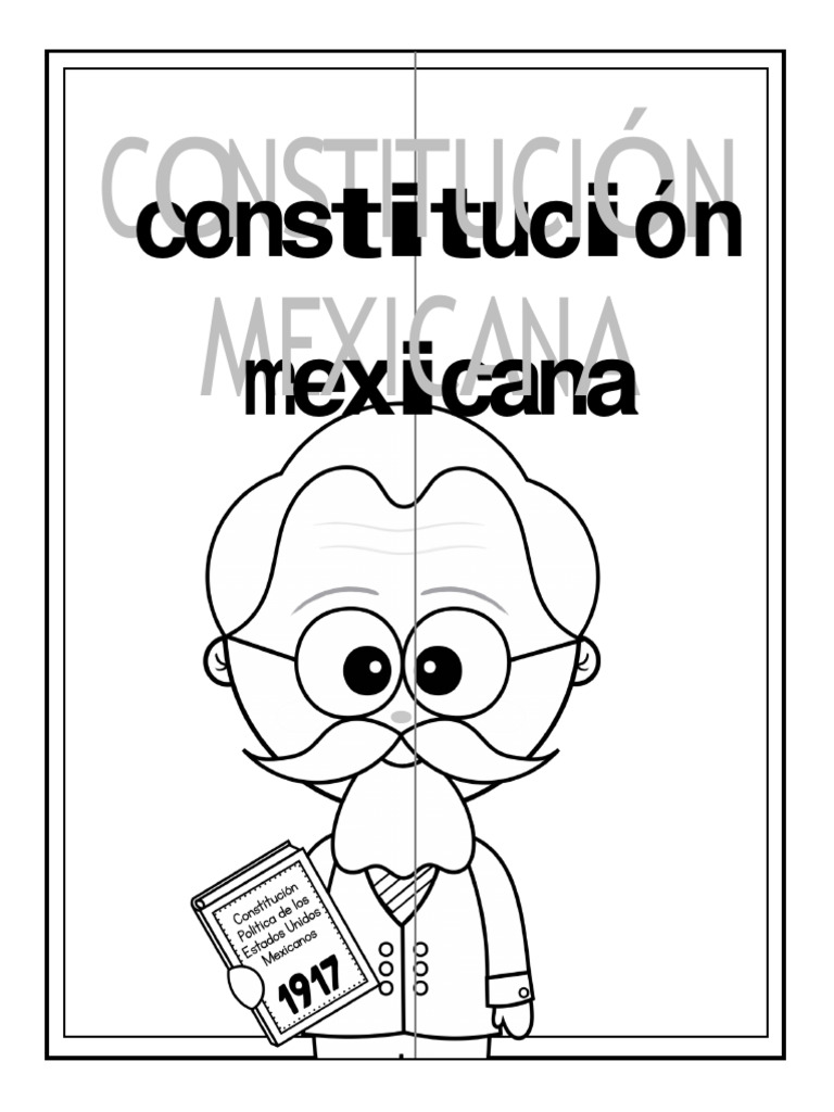 Constituci-N Mexicana Actividad (Lapbook) | PDF | Constitución | México