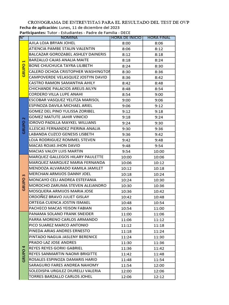 Entrevista Decimo B | PDF