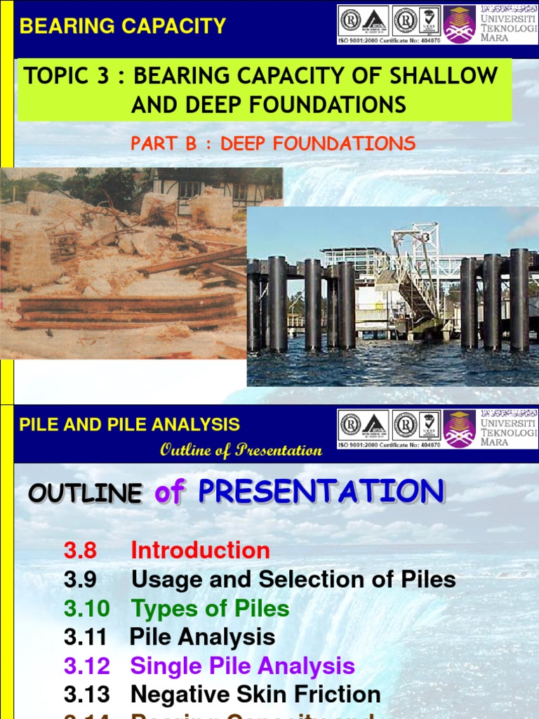 Deep Foundations: Pile Analysis Guide | PDF | Deep Foundation | Civil ...