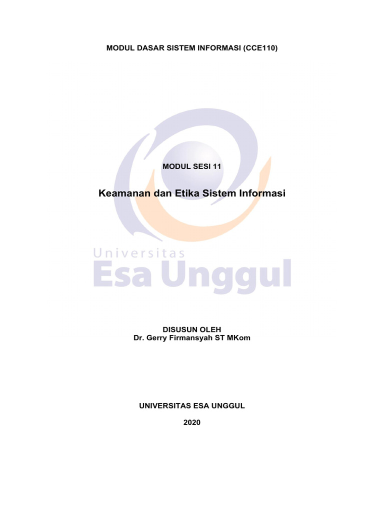 CCE110-Dasar Sistem Informasi-7329-11 | PDF