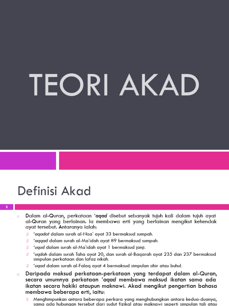Teori Akad | PDF