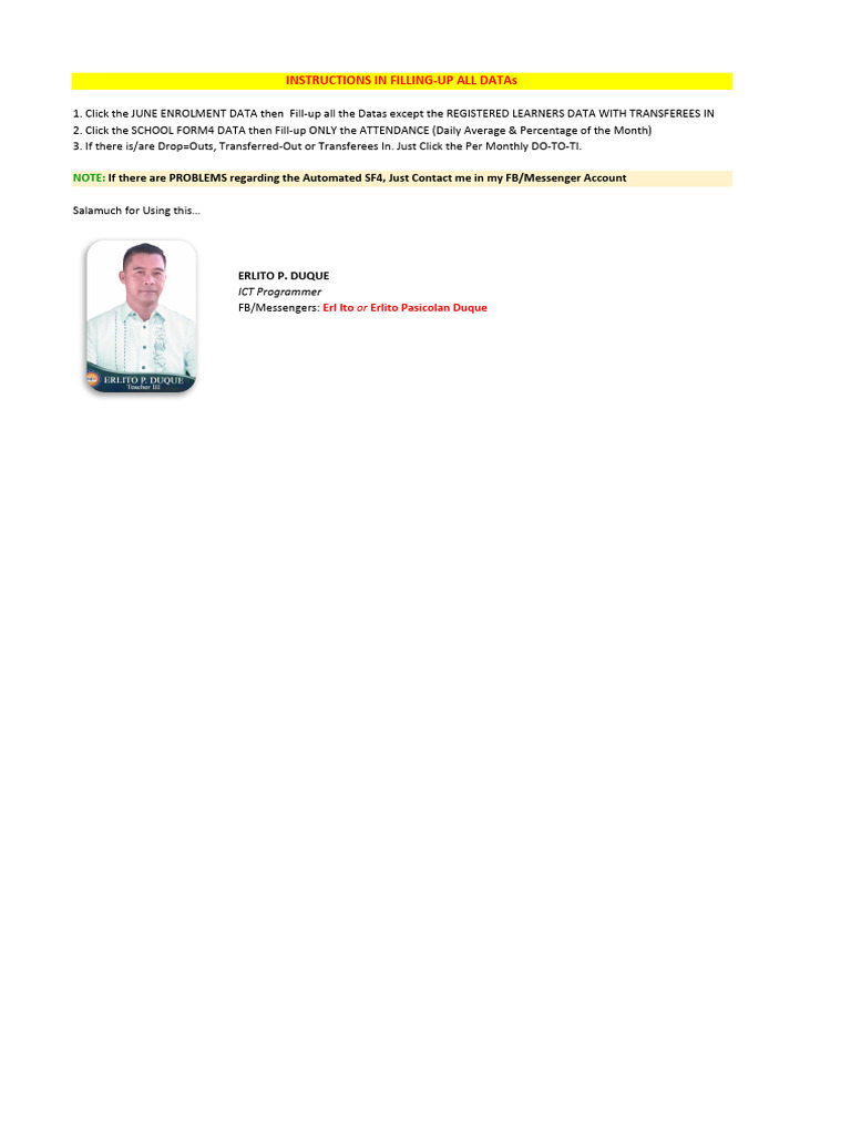 School Form4 Sf4 | PDF | Education Issues | Students