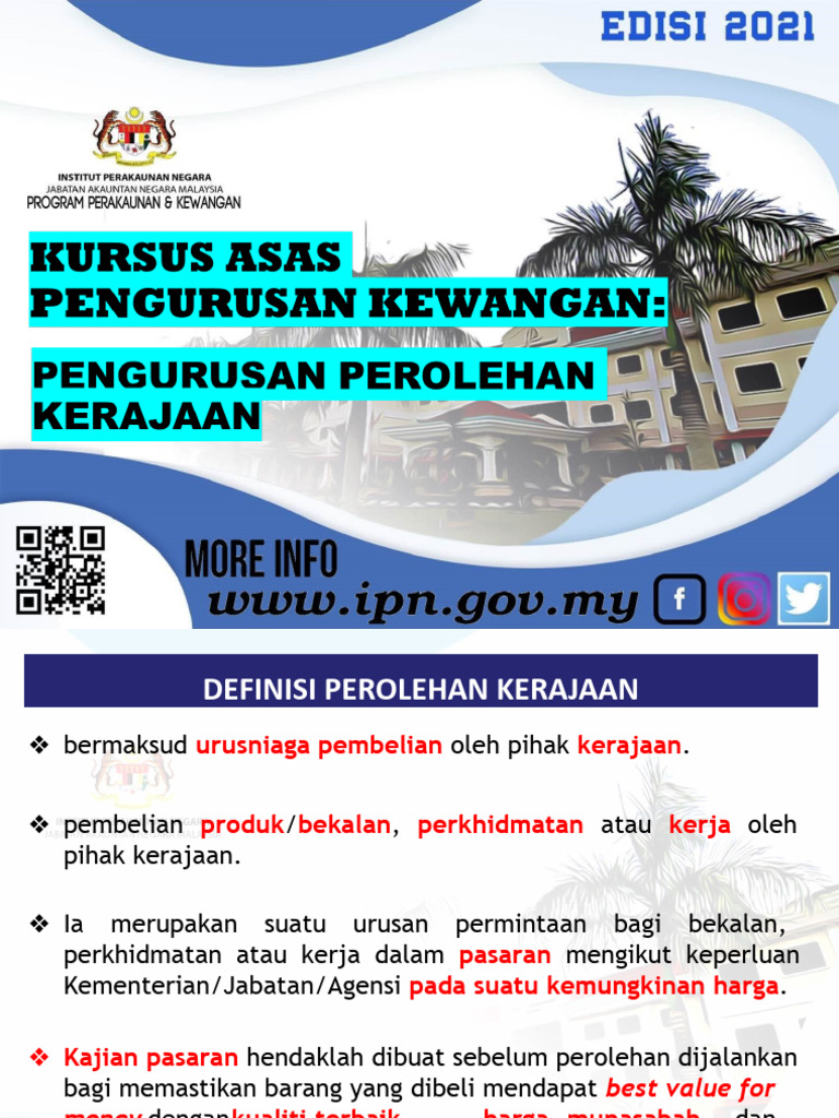 Sesi 4 Pengurusan Perolehan Kerajaan | PDF