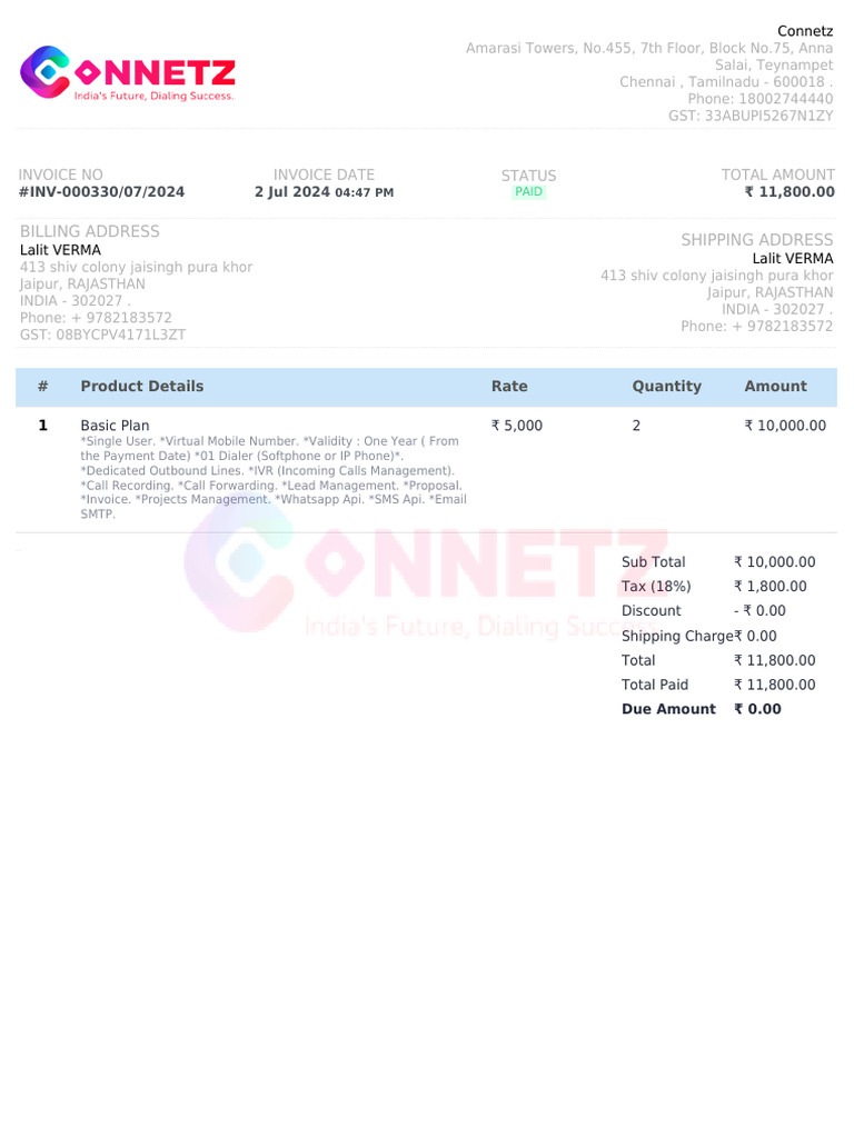 invoice | Download Free PDF | Invoice | Telecommunications