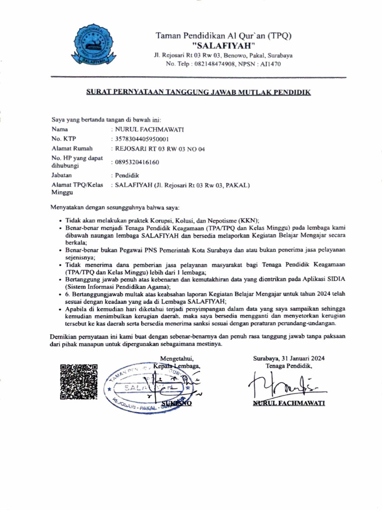 SPTJM Jan 24 Nurul | PDF