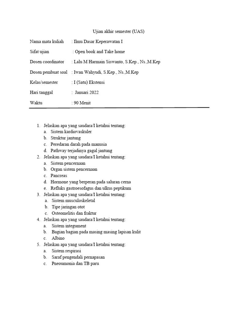 Ujian Akhir Semester Pak Iwan Eva Dewi Kartini | PDF | Griya & Taman