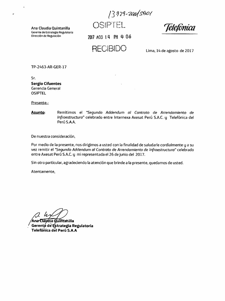 Contrato Infraestructura TP 2463 AR GER 17 | PDF | Derecho civil ...