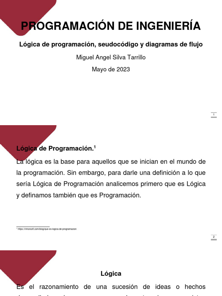 S03.02 Logica de Programacion 2 | PDF | Algoritmos | Programación de computadoras