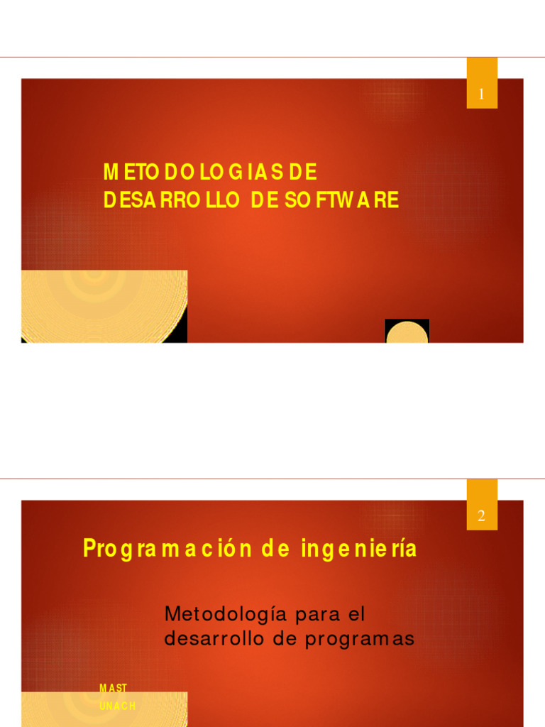 S02.02 Metodología para El Desarrollo de Programas | PDF | Software | Ingeniería de software