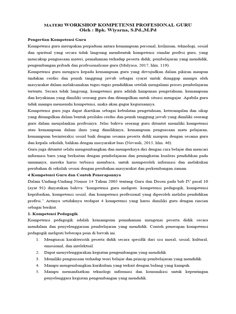 Materi Workshop | PDF